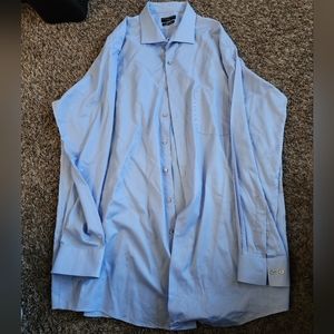 Shaquille O'Neal | Shirts | Shaquille Oneal Tall Fit Blue Dress Shirt ...